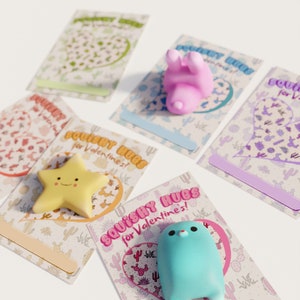 Squishy Smiles: Classroom Valentine Cards With Mochi Squishy Gift, Non ...