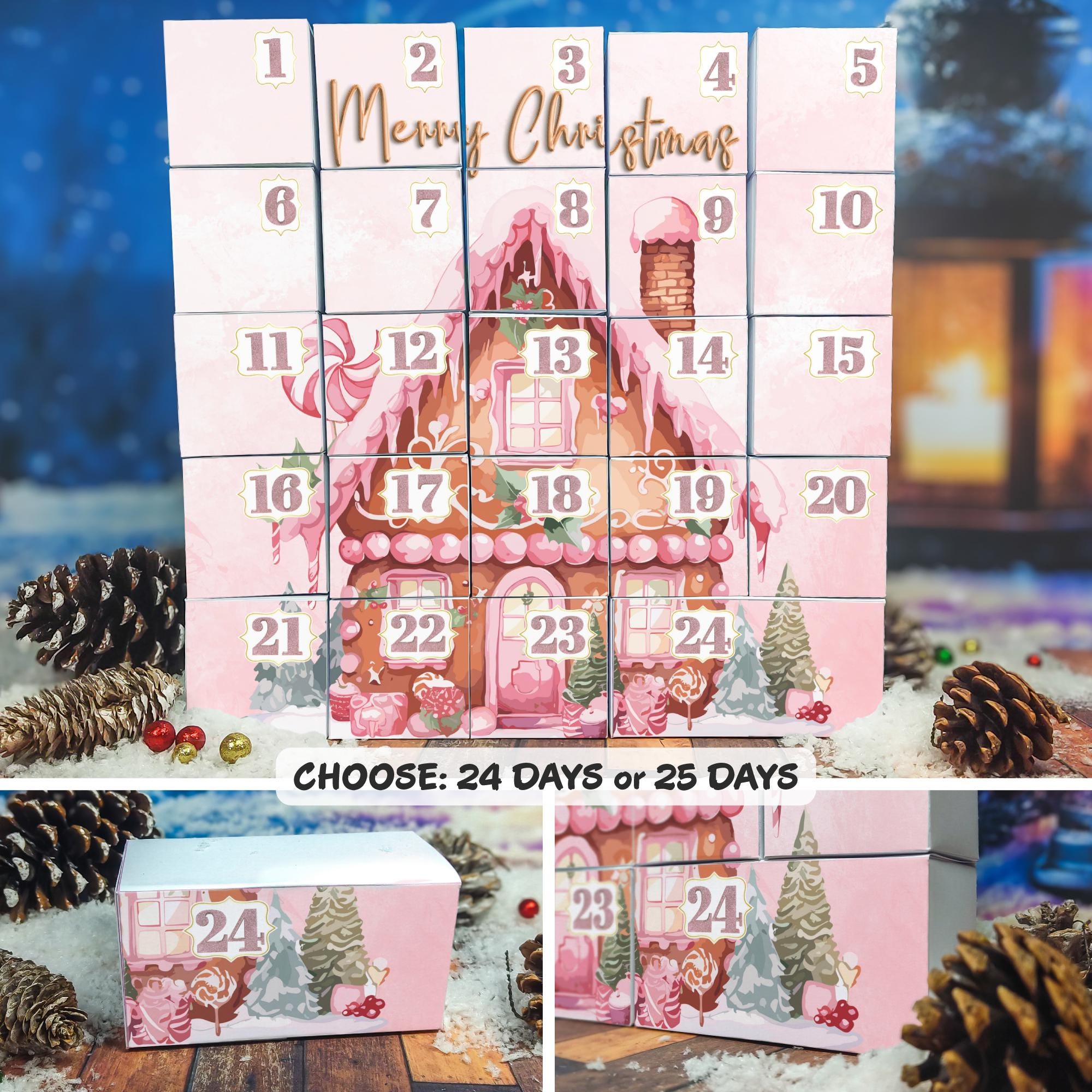 Christmas Gingerbread House, Advent Calendar for Kids! Craft Your ...
