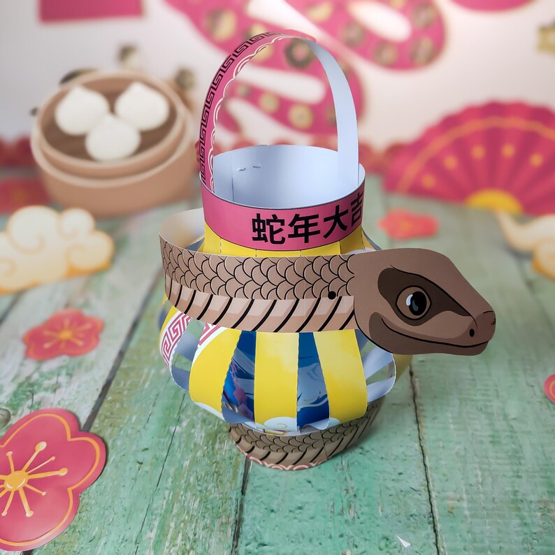 Printable Chinese New Year Paper Lantern Craft Kit, DIY Lantern for ...