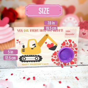 Editable Play-doh Truck Valentine's Holder, Non-candy Classroom Gift ...