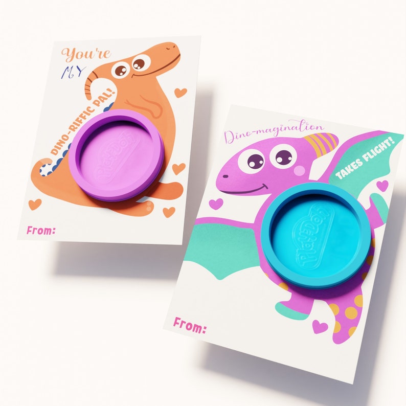 Fun Dough Valentines: Play-doh Gift Cards for Boys, Exciting Play-doh ...
