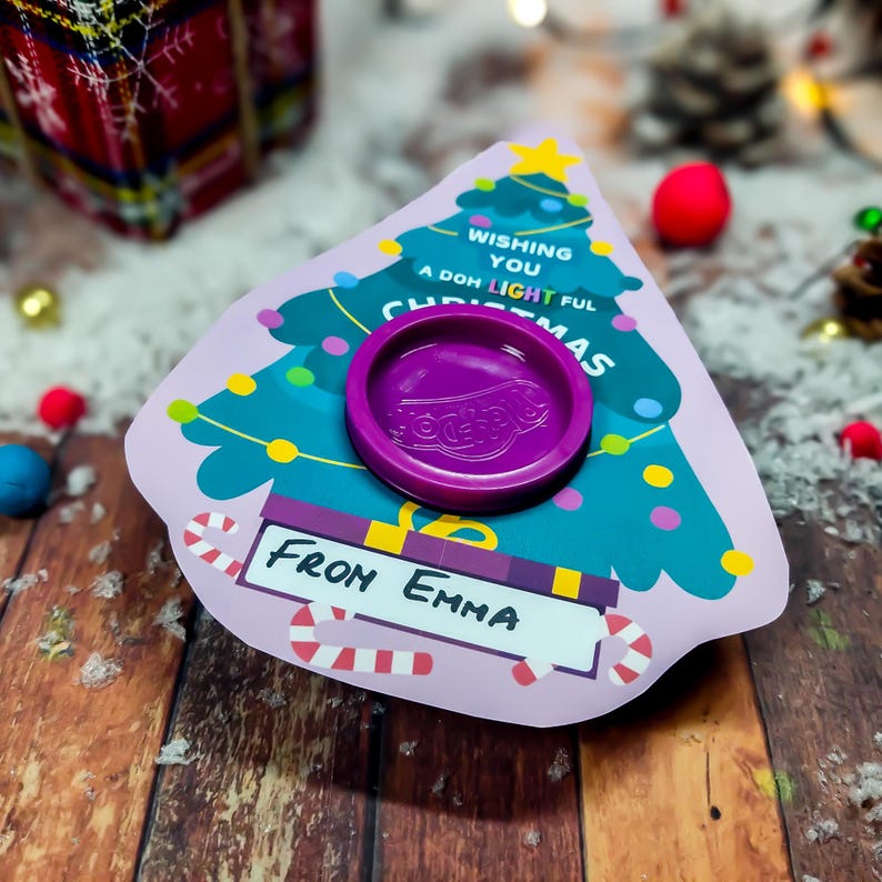 Blank Christmas Play-doh Holder, Cute Christmas Tree, Girl and Boy Xmas ...