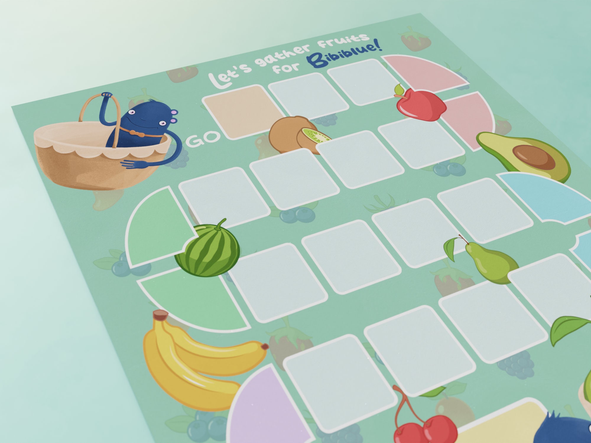 Fruit Reward Chart for Kids Track Progress and Celebrate - Etsy