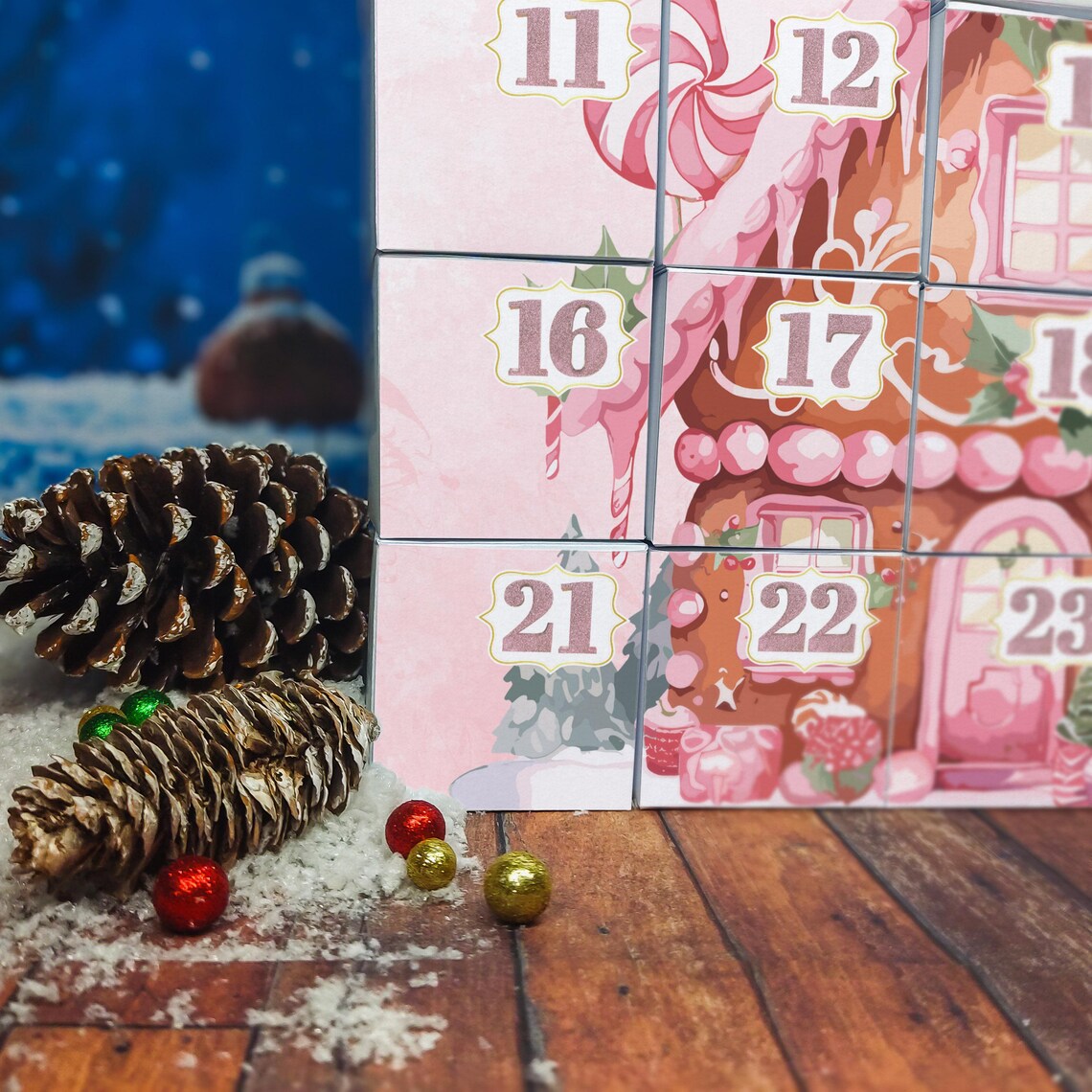 Christmas Gingerbread House, Advent Calendar for Kids! Craft Your ...