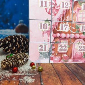 Christmas Gingerbread House, Advent Calendar for Kids! Craft Your ...