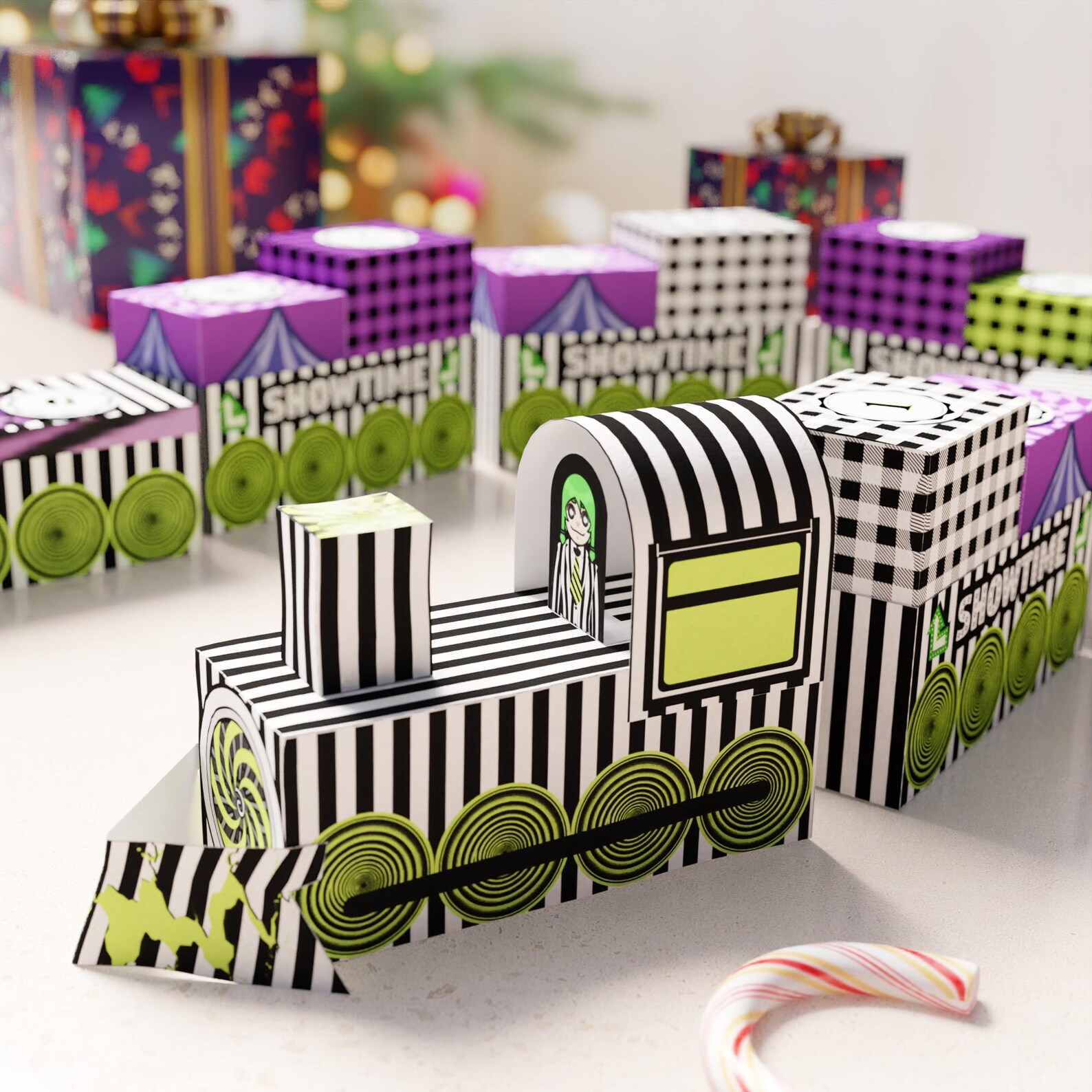 Printable Set Train DIY Locomotive and Wagons Train Printable ...