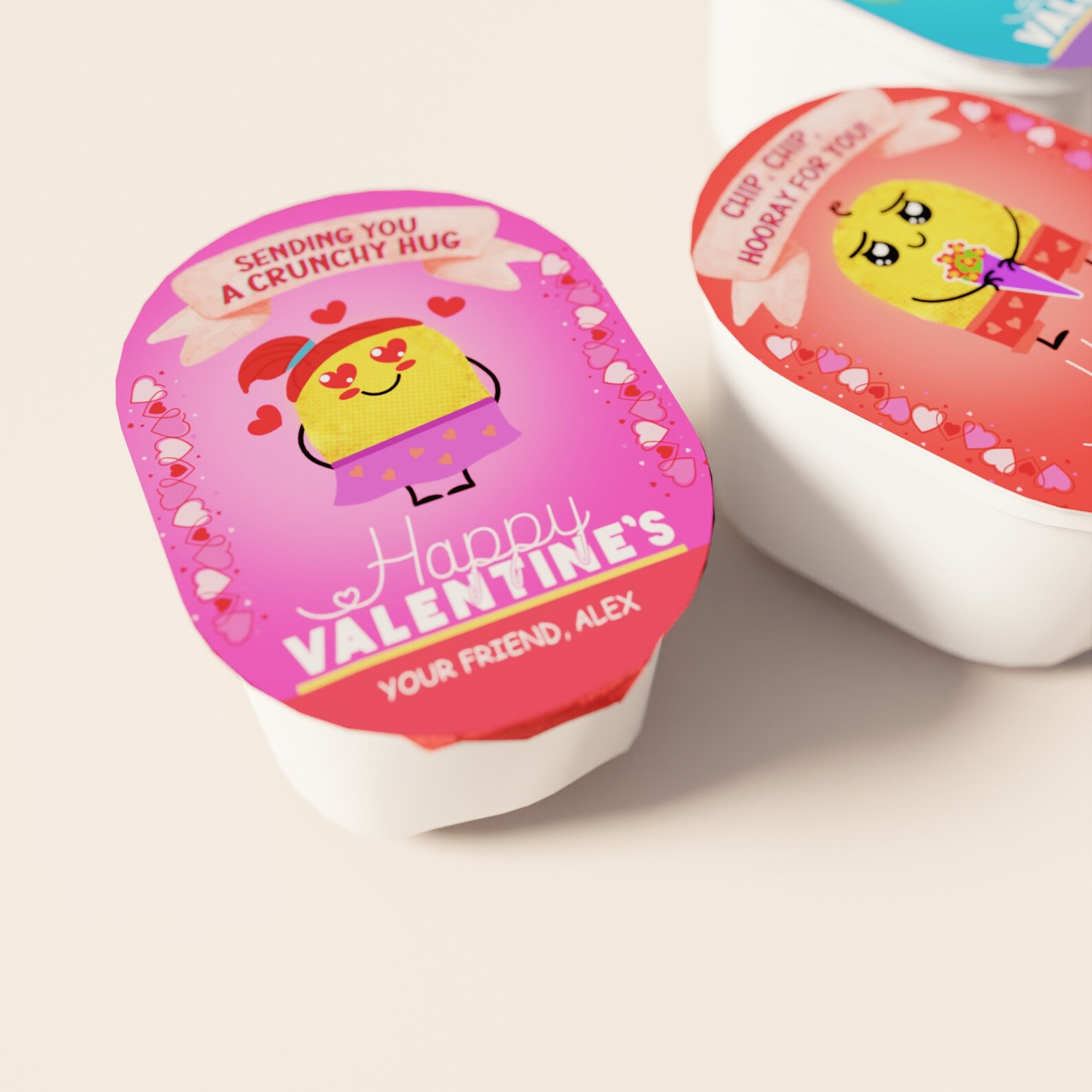 Chips Kids Valentines Printable, Make School Valentine's Day Fun With ...