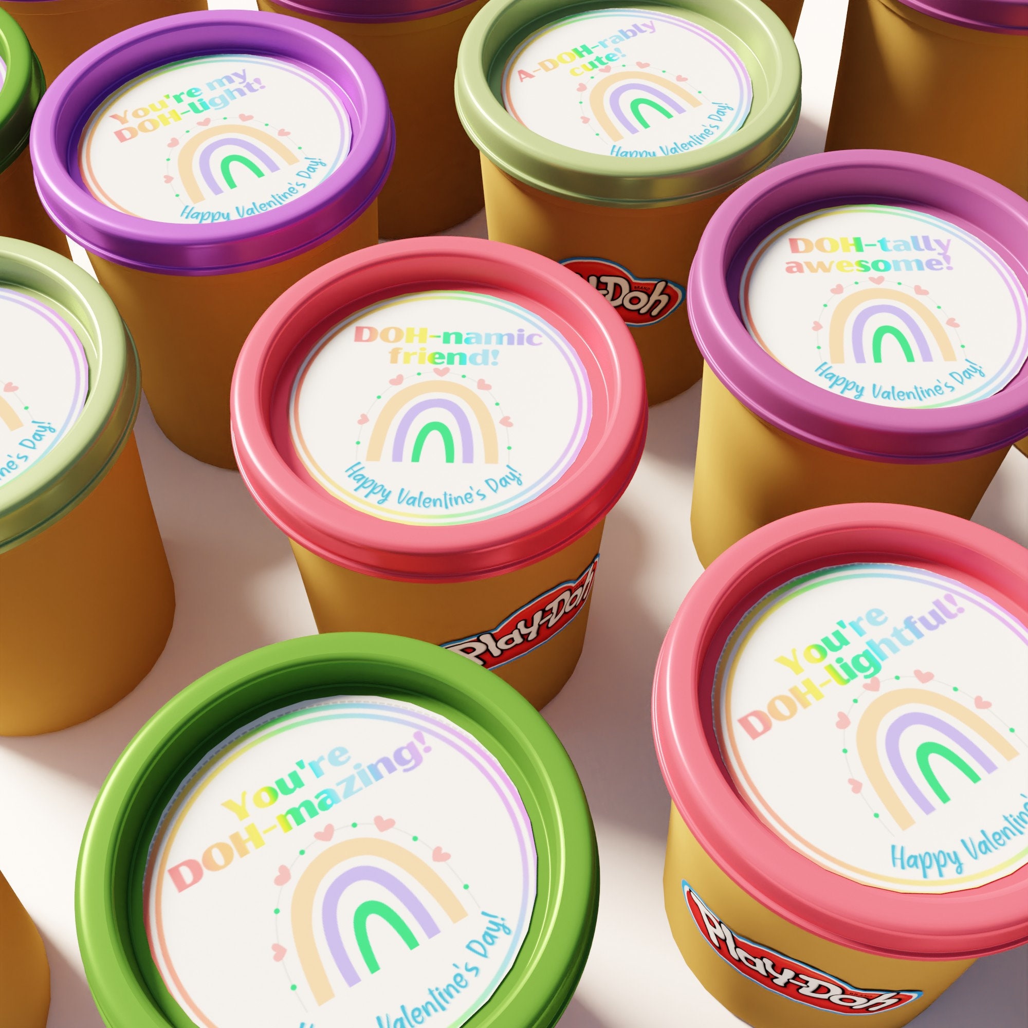 Play-doh Valentine's Day Tags, Craft Heartfelt Moments With Play-doh ...