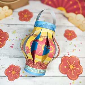 Printable Chinese New Year Paper Lantern Craft Kit, DIY Lantern for ...