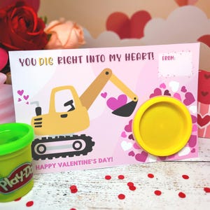 Printable Play-doh Truck Valentine's Holder, Non-candy Classroom Gift ...