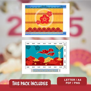 Printable Chinese New Year Paper Lantern Craft Kit, DIY Lantern for ...