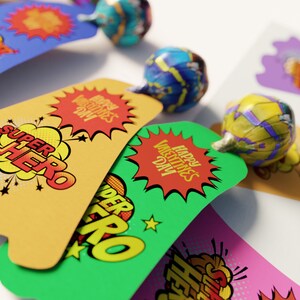 Heroic Treats: Super Hero Lollipop Valentine Capes, Unleash Super ...