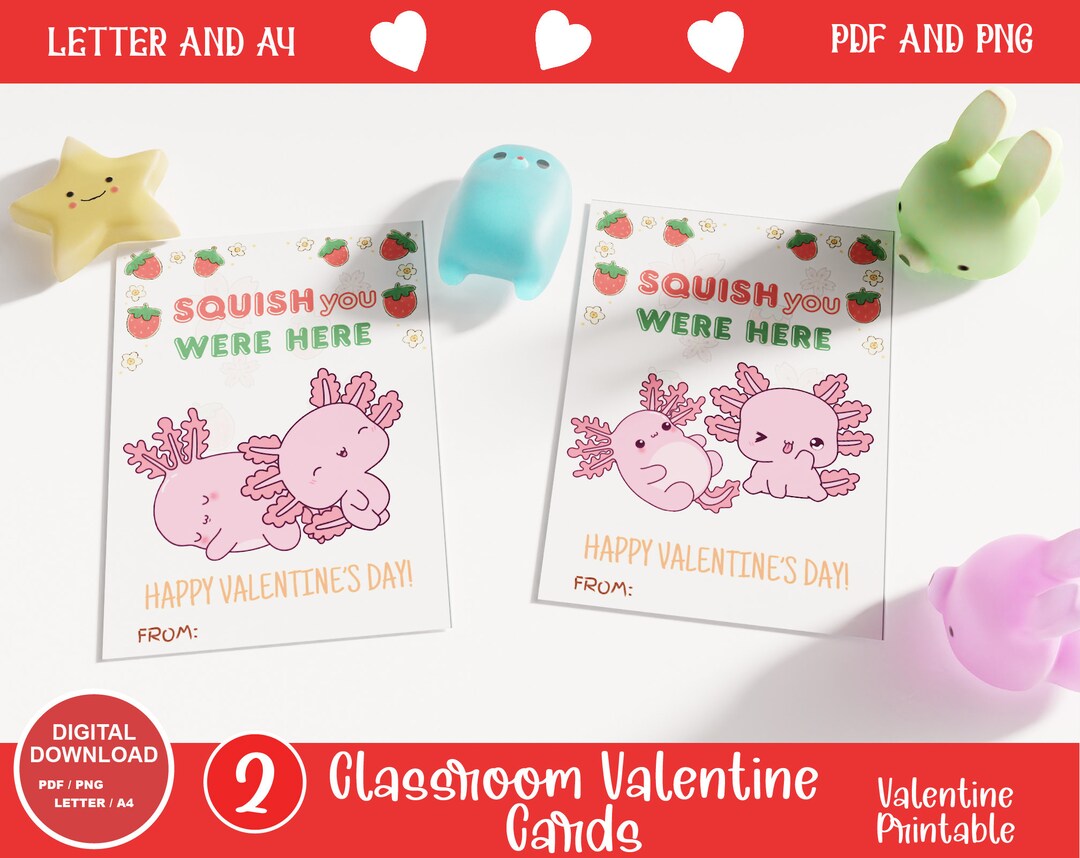 Squishy Smiles: Classroom Valentine Cards With Mochi Squishy Gift, Non ...