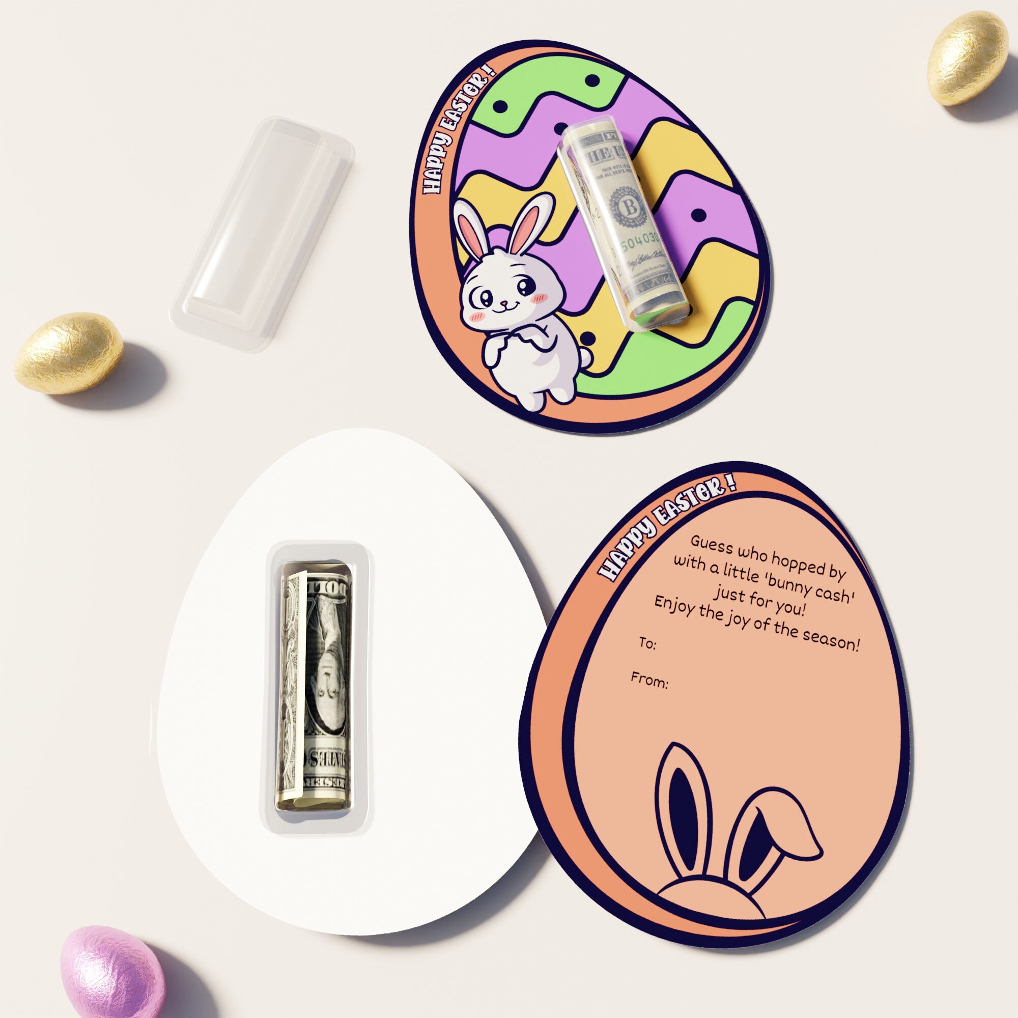 Easter Money Holder Card Creative Cash Gift Printable Easter Money ...