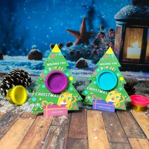 Christmas Play-doh Holder, Cute Christmas Tree, Printable Non-candy ...