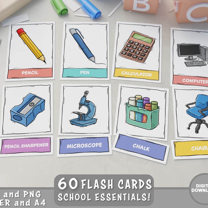 Vocabulary Cards - Etsy