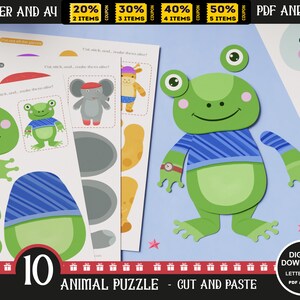 Engage Young Minds With 10 Animal Cut and Paste Activities Creative ...