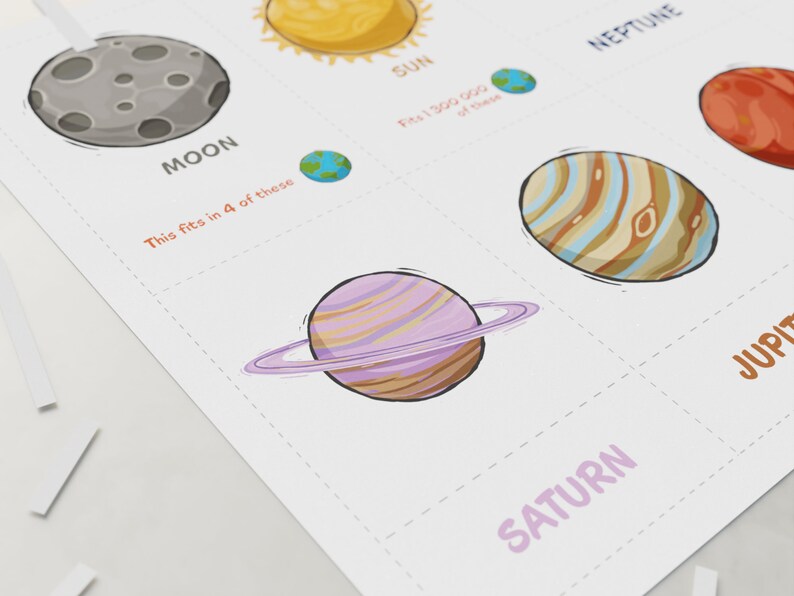 Solar System Flashcards, Printable Montessori Materials, Homeschool ...
