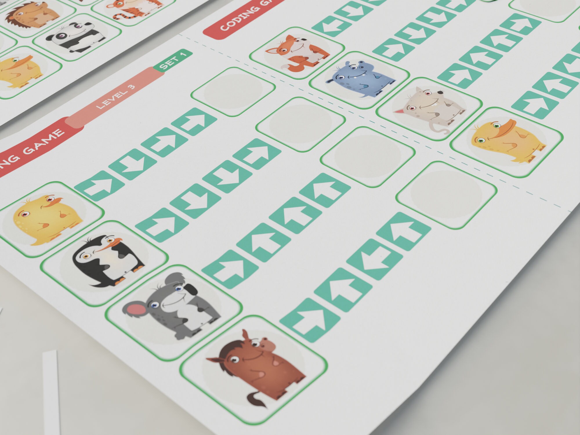 Coding Game, Kids Learning, Fun Puzzles, Animal Board Game, Logic ...