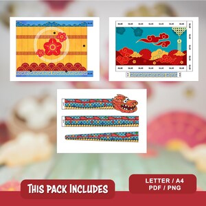 Printable Chinese New Year Paper Lantern Craft Kit, DIY Lantern for ...