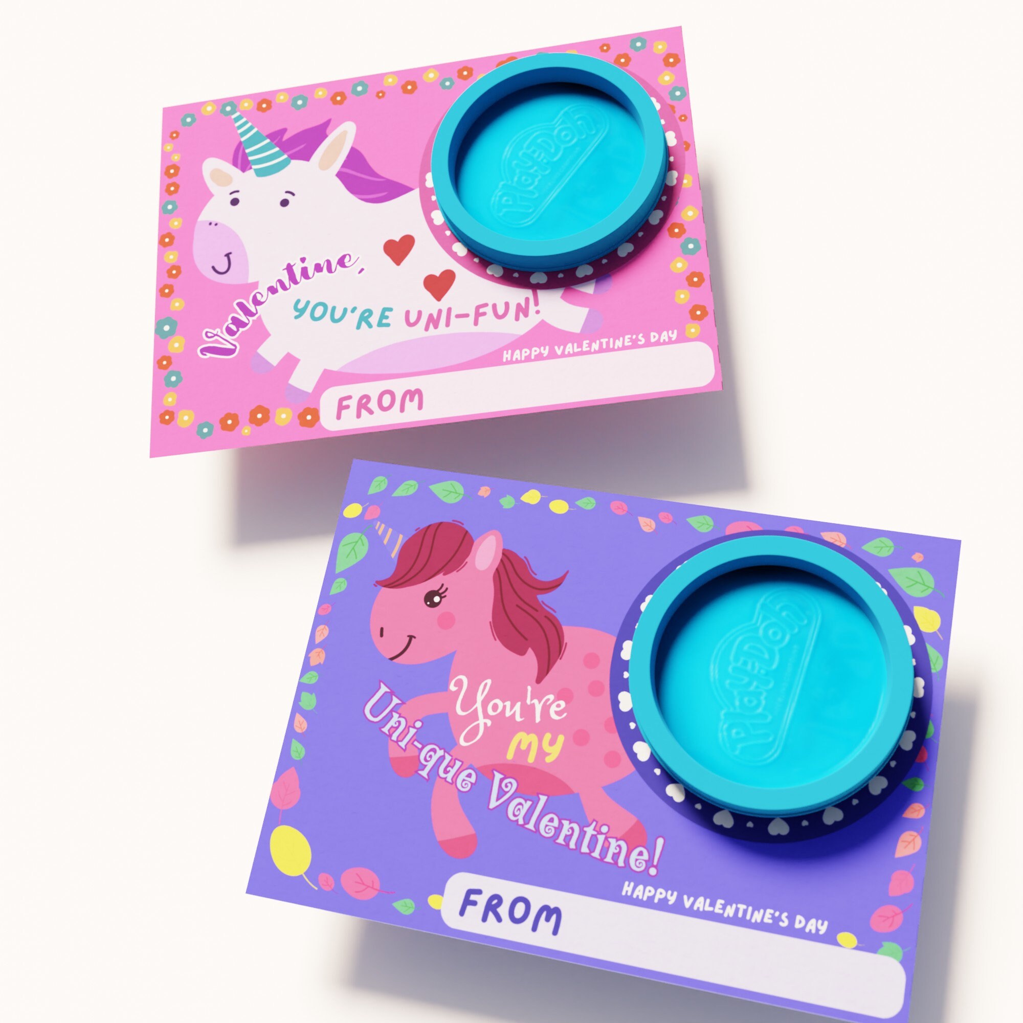 Fun Dough Valentines: Play-doh Gift Cards for Girls, Exciting Play-doh ...