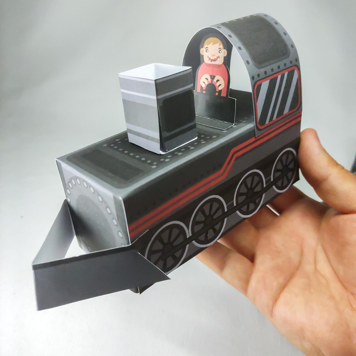 Printable Set Train - DIY Locomotive and Wagons - Train Printable ...