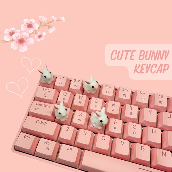 Artisan Bunny Keycaps - Etsy