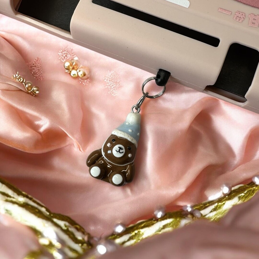 Kawaii Bear Nintendo Switch Charm | Switch Charm | Cute Switch Charm ...