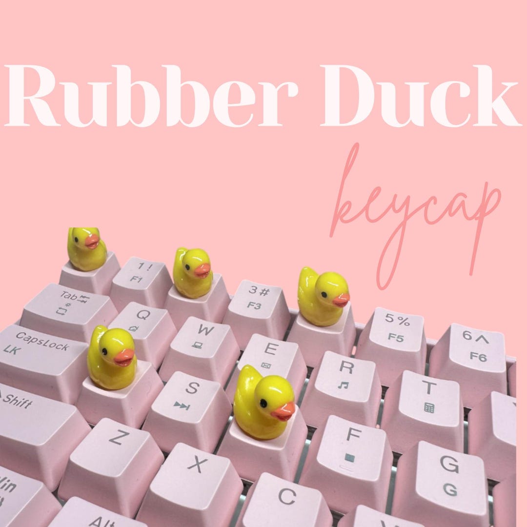Cute Rubber Duck Ducky Handmade Artisan Keycap | Keycap | Cute Keycaps ...