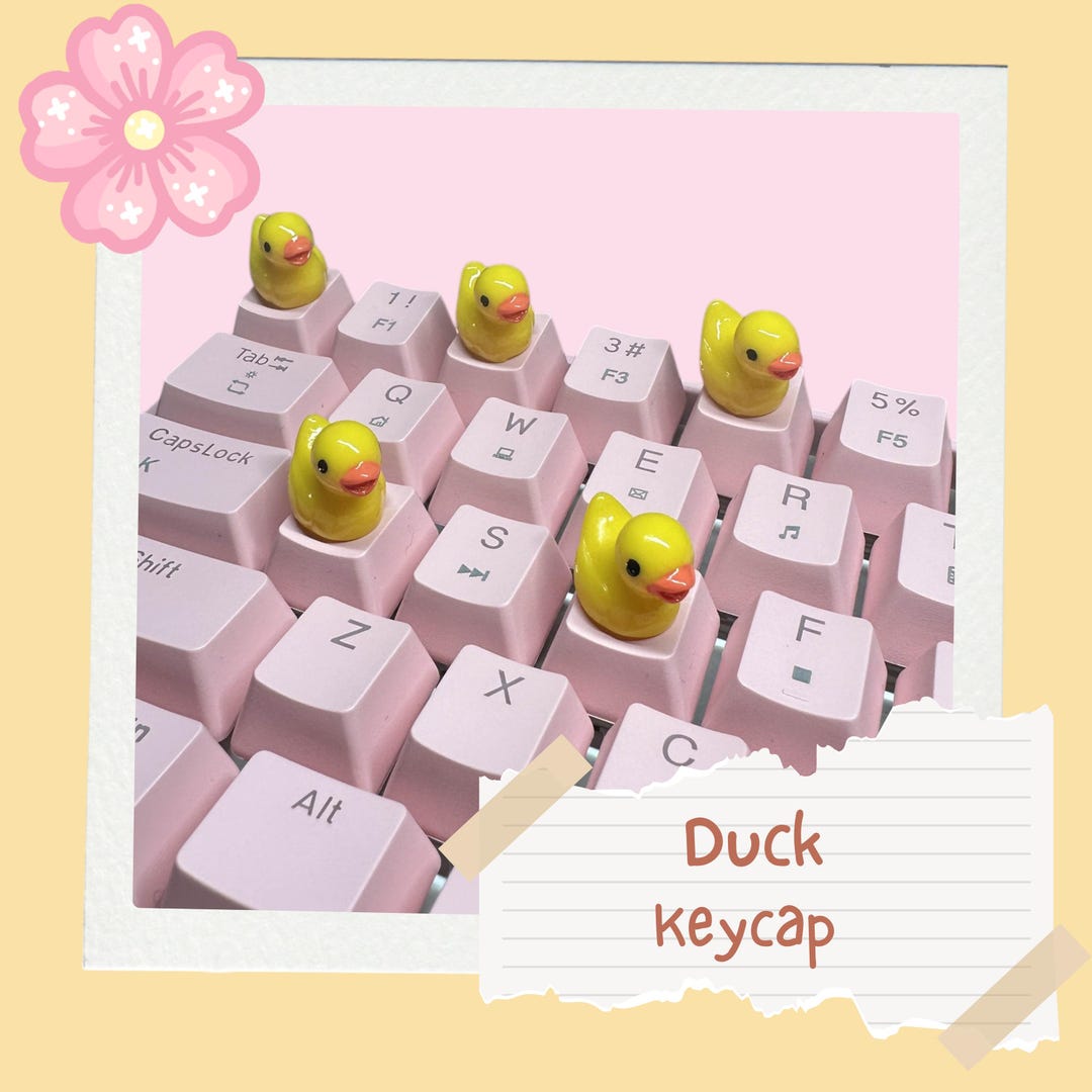 Cute Rubber Duck Ducky Handmade Artisan Keycap | Keycap | Cute Keycaps ...