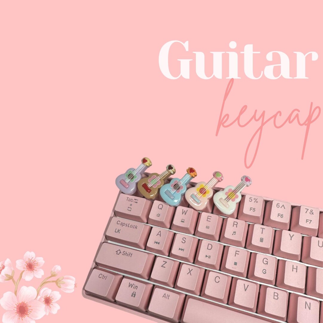Cute Guitar Music Artisan Keycap Keycap Cute Keycaps Custom Keycap ...
