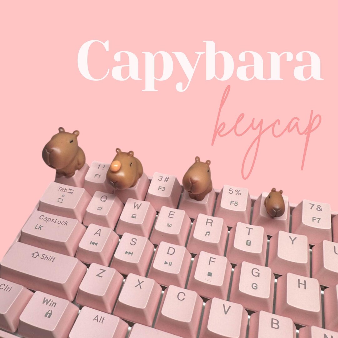 Cute Capybara Handmade Artisan Keycap | Keycap | Cute Keycaps | Custom ...
