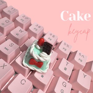 Cute Cake Handmade Artisan Keycap Keycap Cute Keycaps Custom Keycap ...