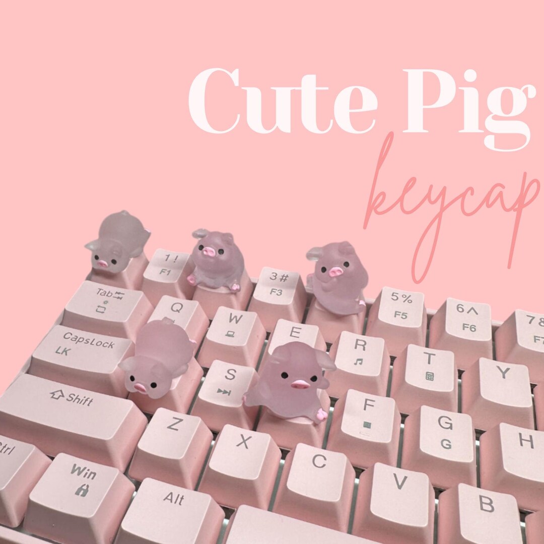 Cute Pig Handmade Artisan Keycap Keycap Cute Keycaps Custom Keycap ...