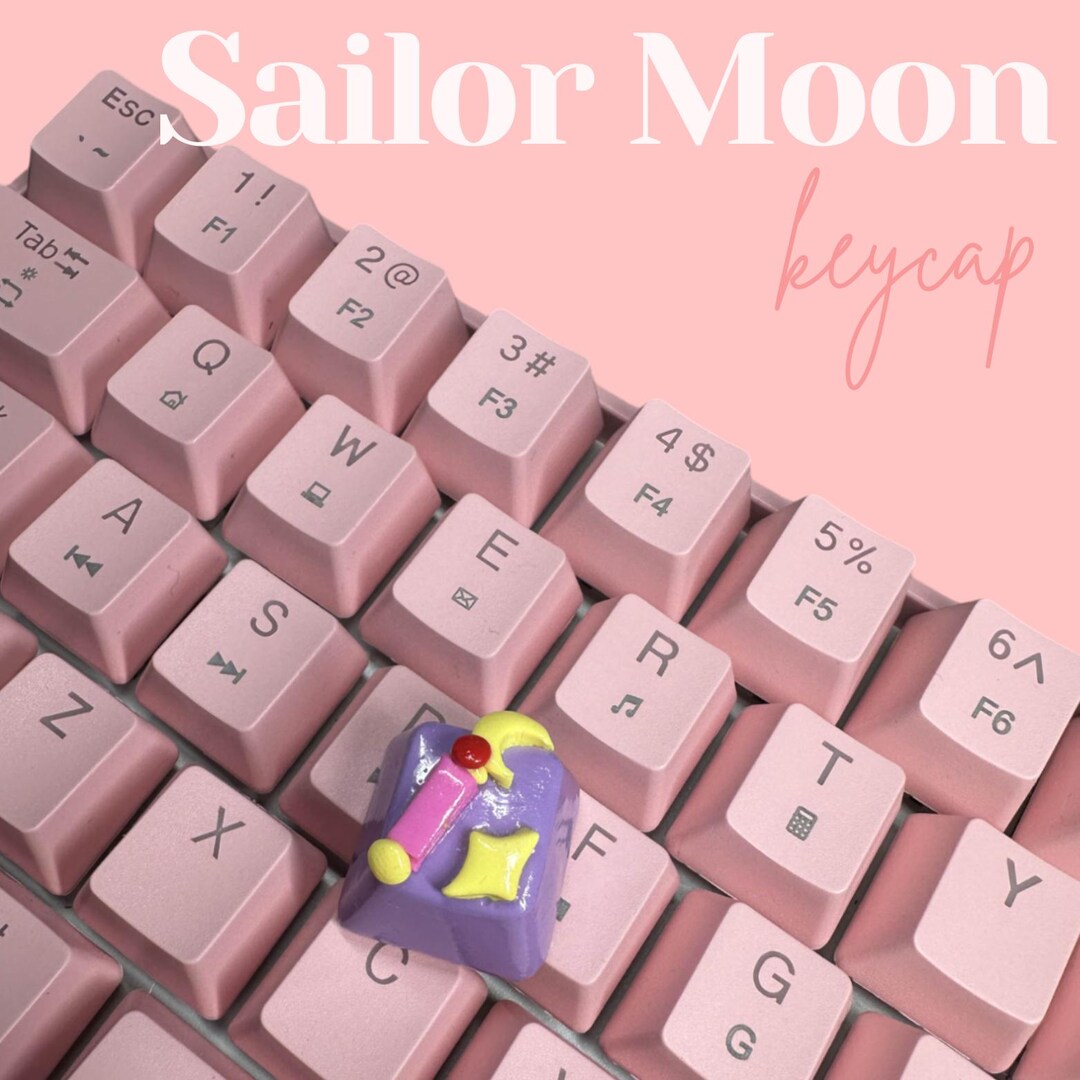 Kawaii Sailor Moon Wand Handmade Artisan Keycap Keycap Cute Keycaps ...