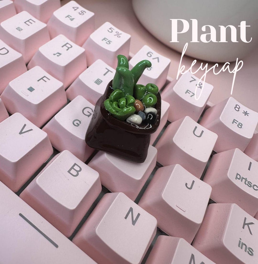 Kawaii Succulent Plant Botanical Handmade Artisan Keycap | Keycap ...
