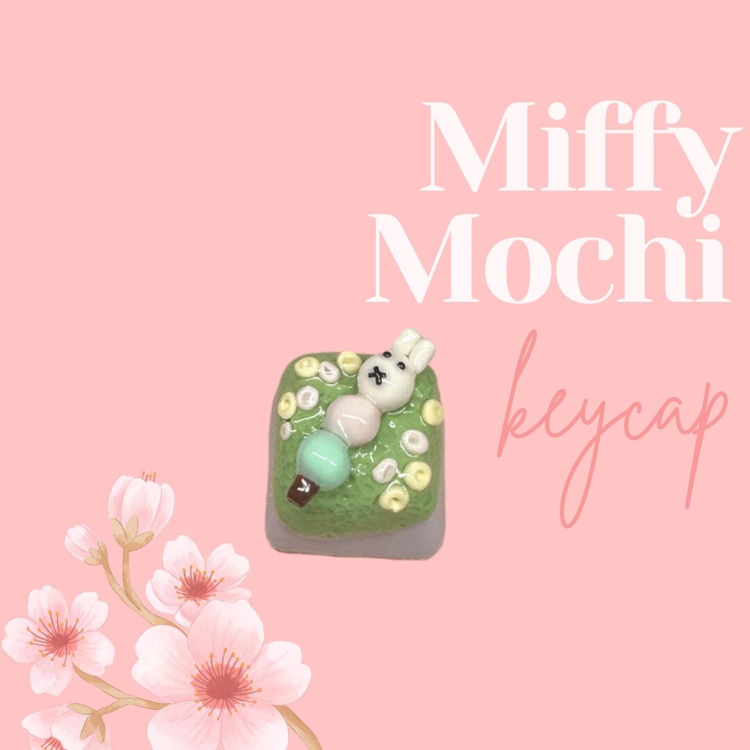 Miffy Mochi Bunny Artisan Keycap Keycap Cute Keycaps Custom Keycap ...