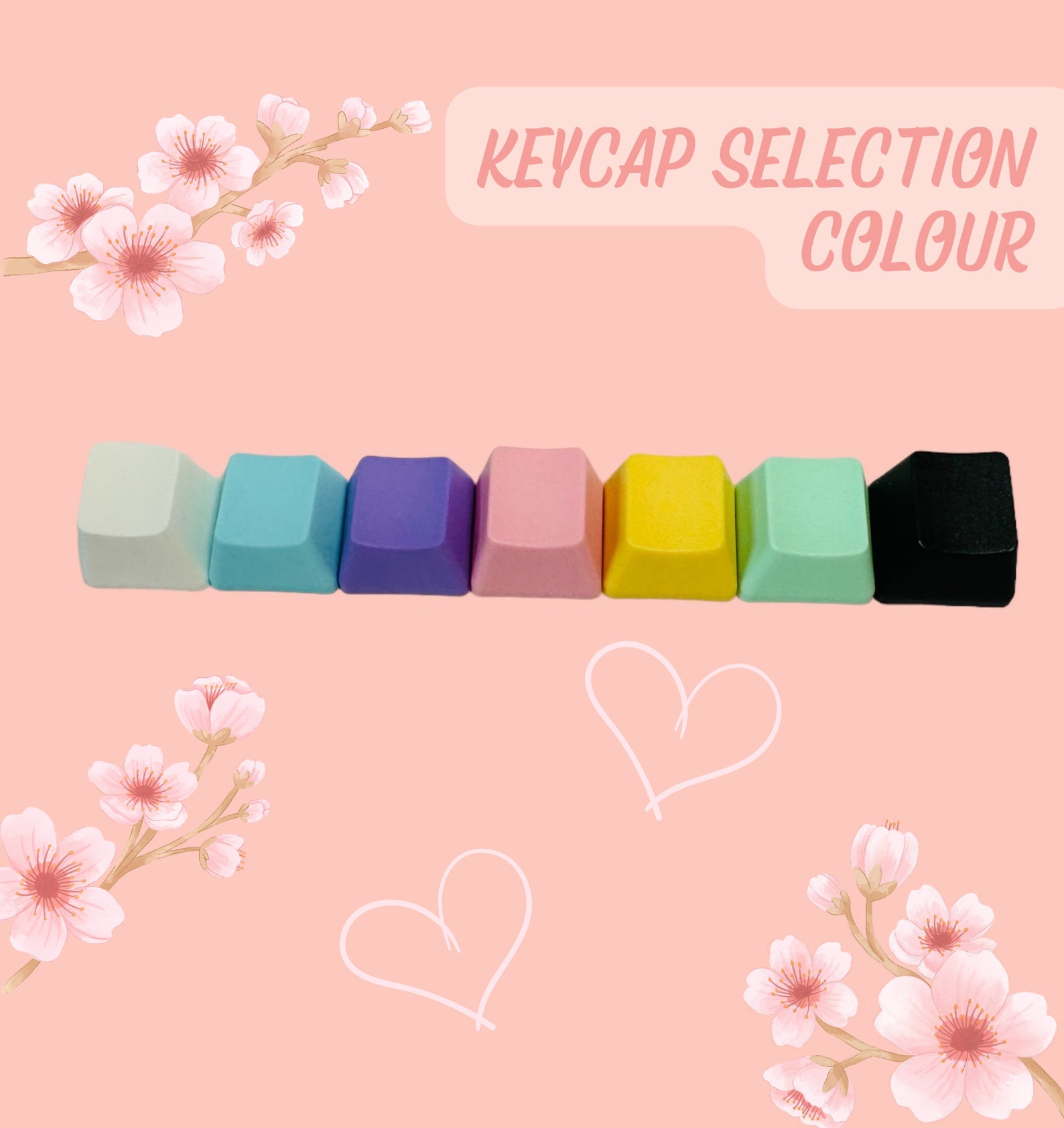 Cute Flower Handmade Artisan Keycaps Kawaii Keycaps Cute Keycaps - Etsy