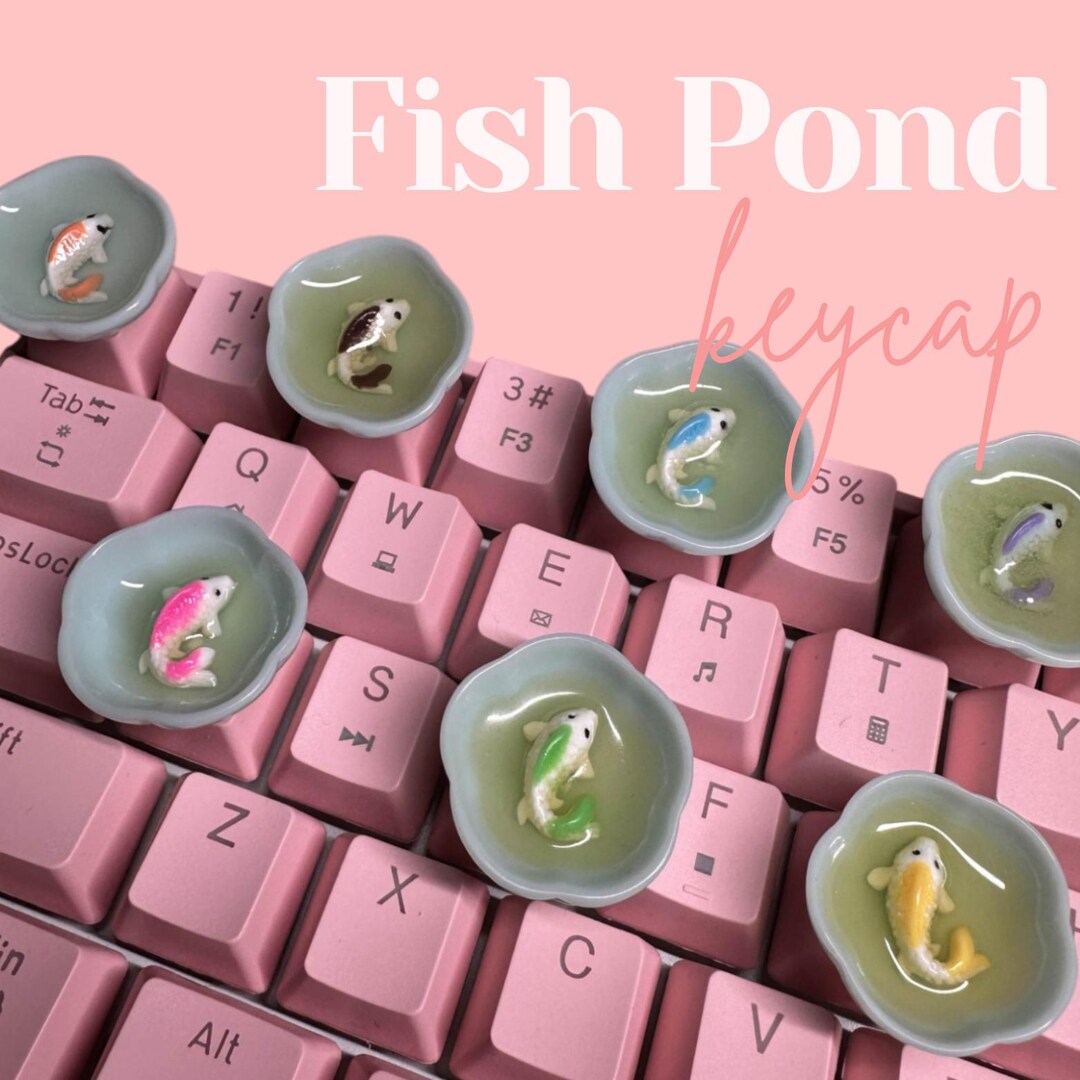 Kawaii Mini Fish Ponds Artisan Keycap Keycap Cute Keycaps Custom Keycap ...
