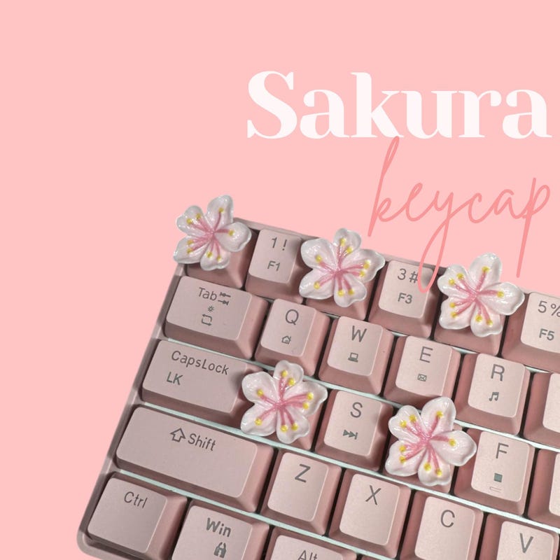 Sakura Keycaps - Etsy