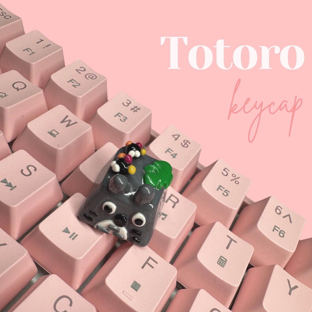 Totoro Studio Ghibli Handmade Artisan Keycap Keycap Cute Keycaps Custom ...