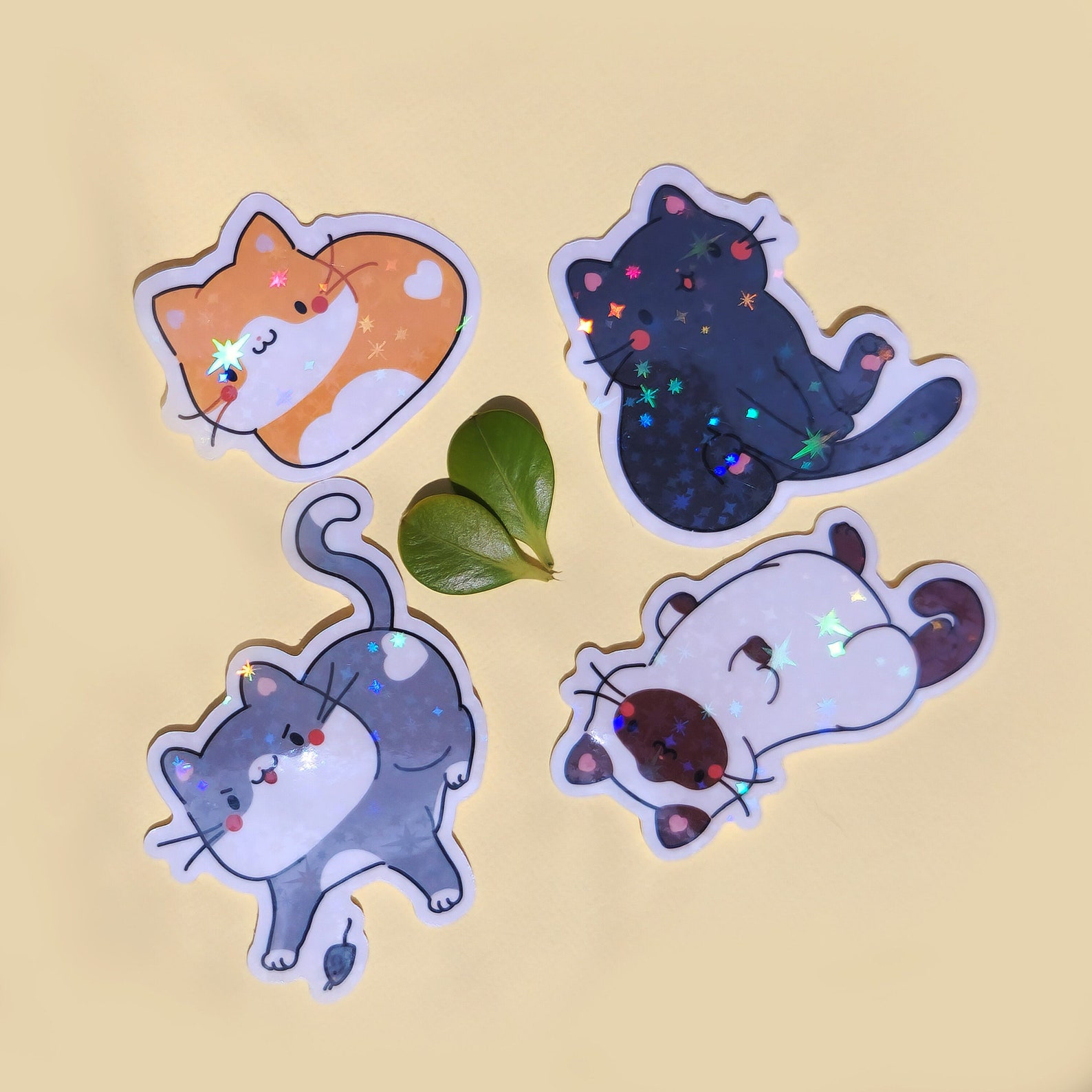 Cutie Cats' Club Sticker Pack | Cute Vinyl Decal, Handmade Water ...