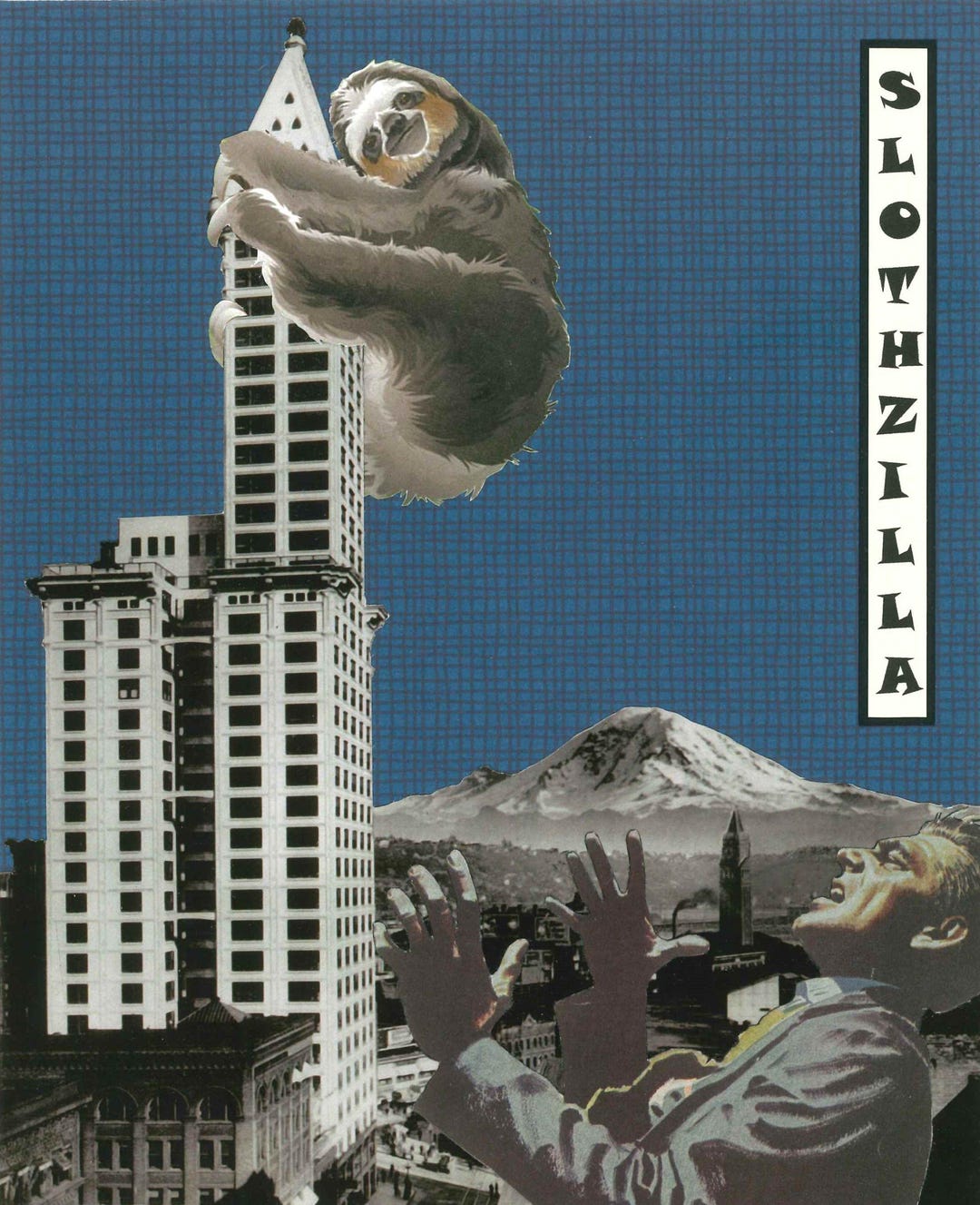 Slothzilla at the Smith Tower - Etsy