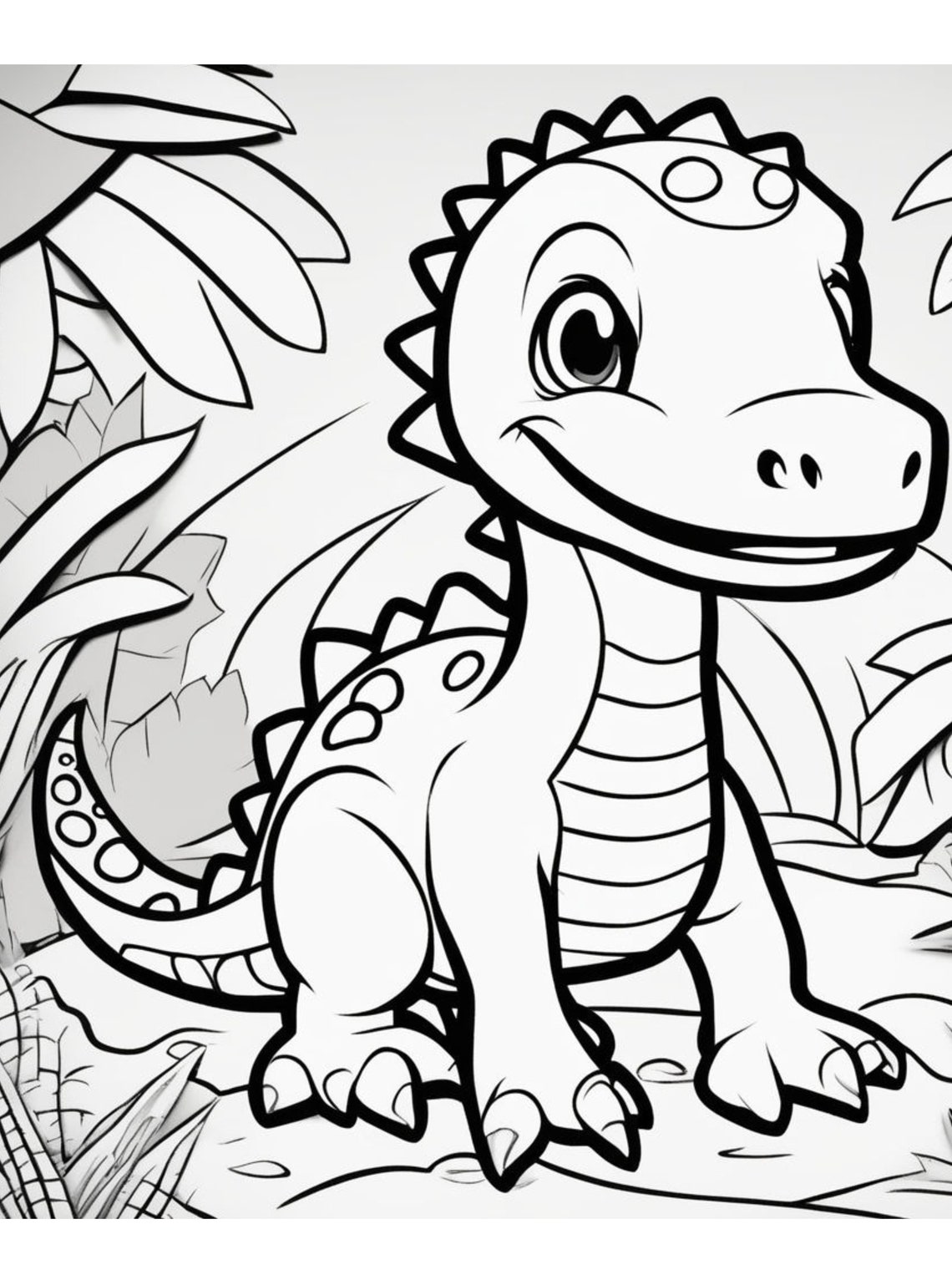 40cute Baby Dinosaurs Coloring Pageslove Party Activity - Etsy