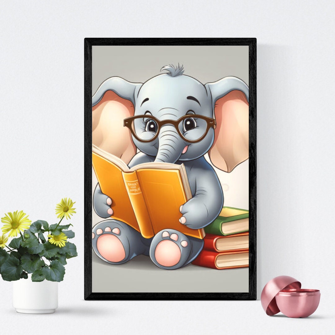 4 Instant Download Baby Elephant Study Posterkids - Etsy