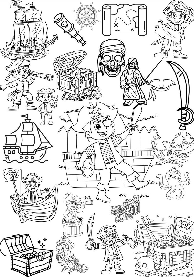 70 Random Coloring Pages, Adults and Children Can Benefit From ...