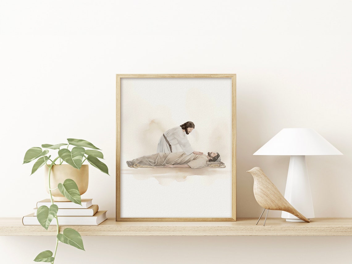 Jesus Heals the Paralyzed Man, Jesus Forgives and Heals A Paralytic ...