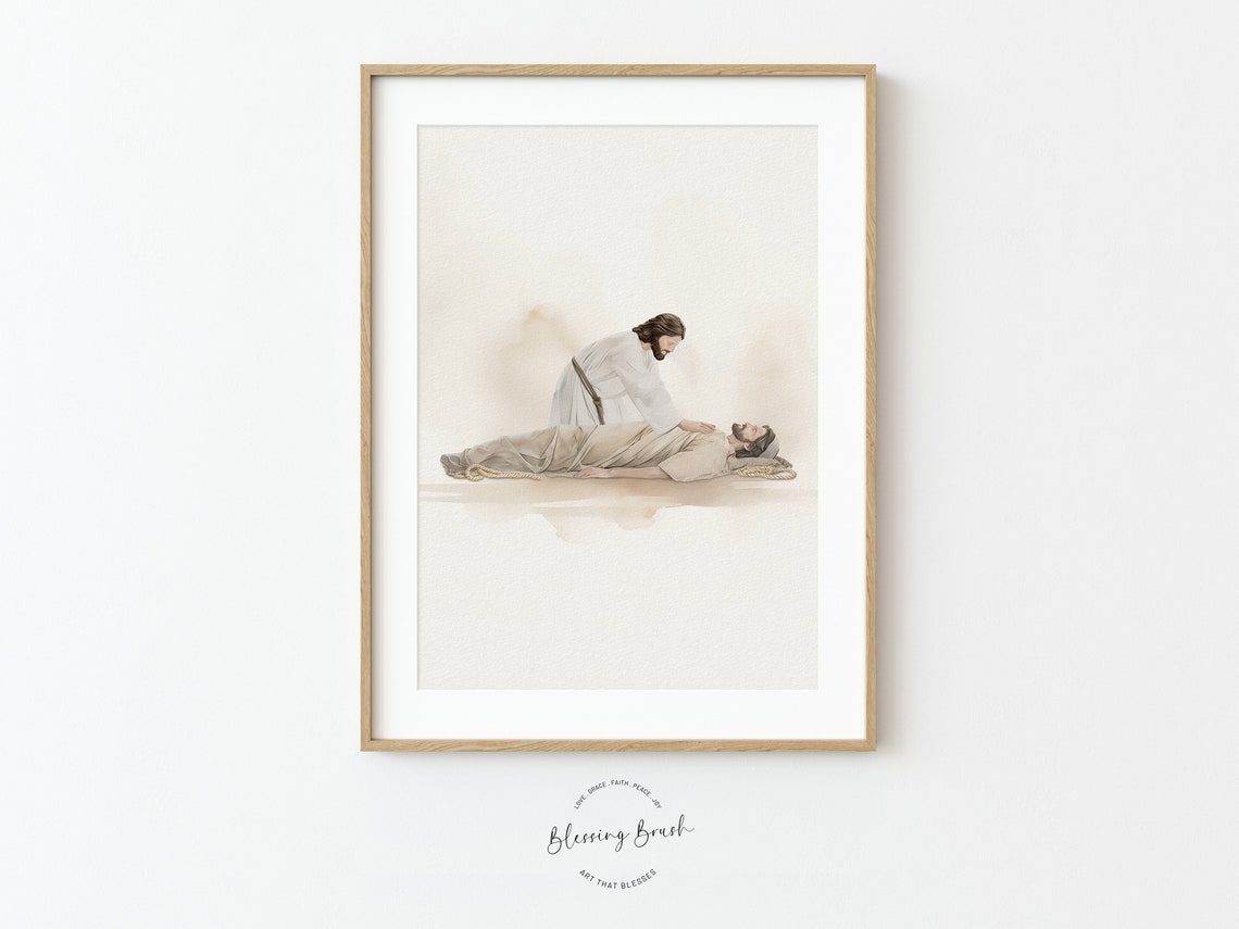 Jesus Heals the Paralyzed Man, Jesus Forgives and Heals A Paralytic ...