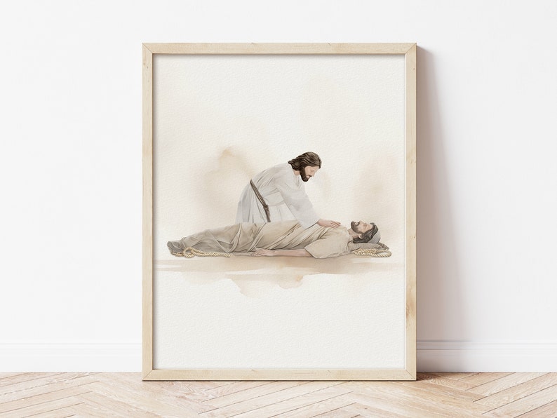 Jesus Heals the Paralyzed Man, Jesus Forgives and Heals A Paralytic ...