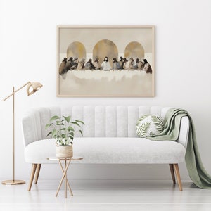 The Last Supper Painting in Landscape Passover Meal Holy Communion Holy ...